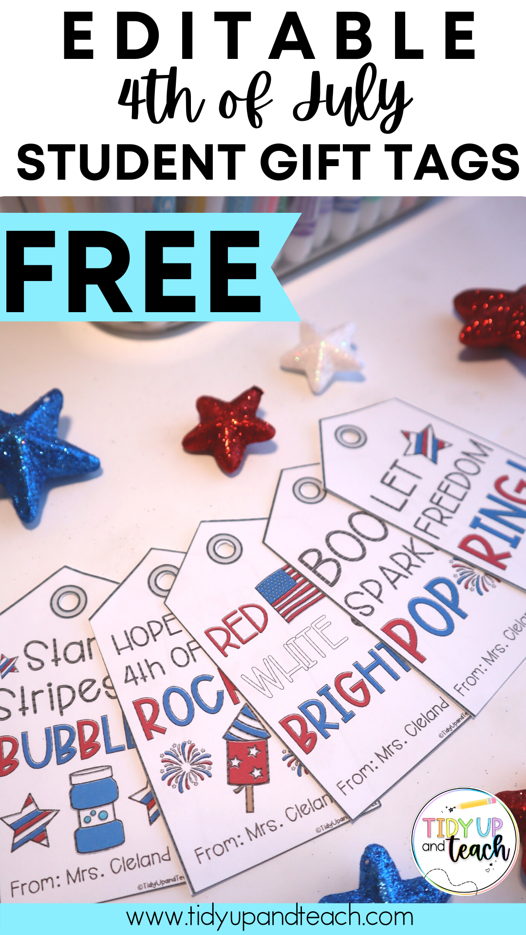 5 Easy and Fun 4th of July Gift Ideas for Elementary Students - Tidy Up ...